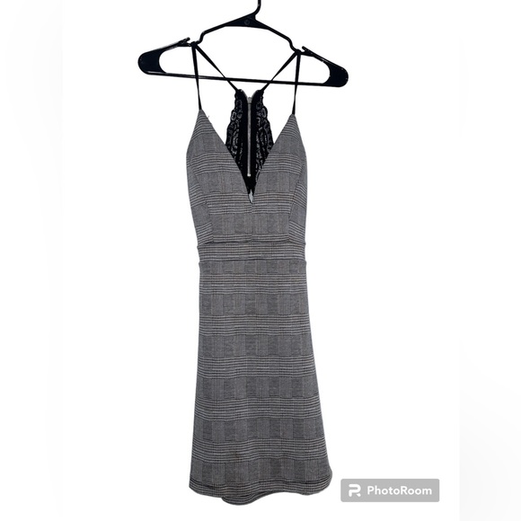Honey and Rosie | Dresses | Small Form Fitting Backless Plaid Dress ...